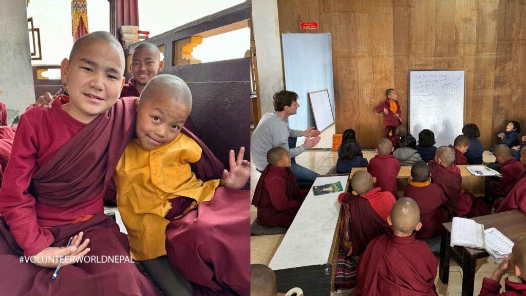 Teaching in Buddhist Monastery - Volunteer Work in Nepal Volunteering ...